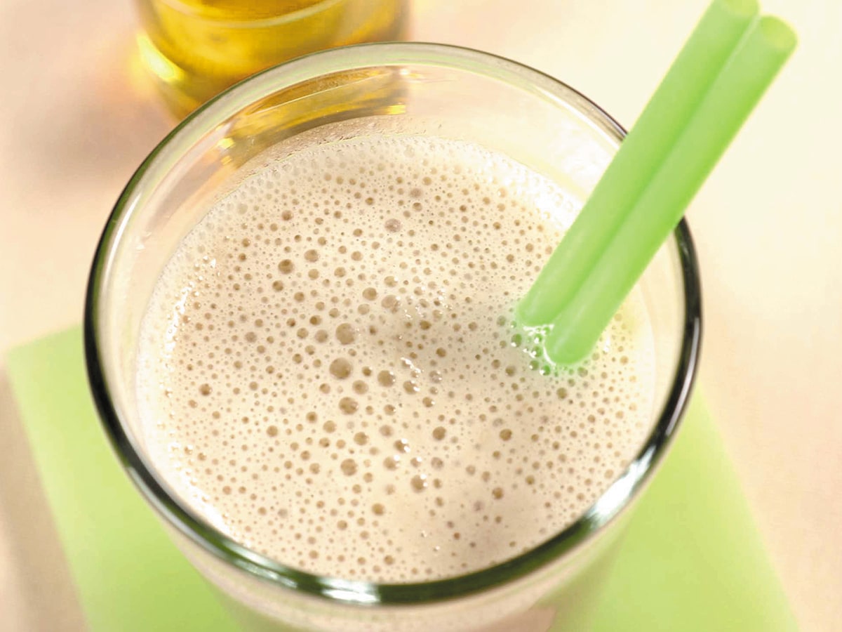 Lait de soya fouetté banane et érable | Érable du Québec